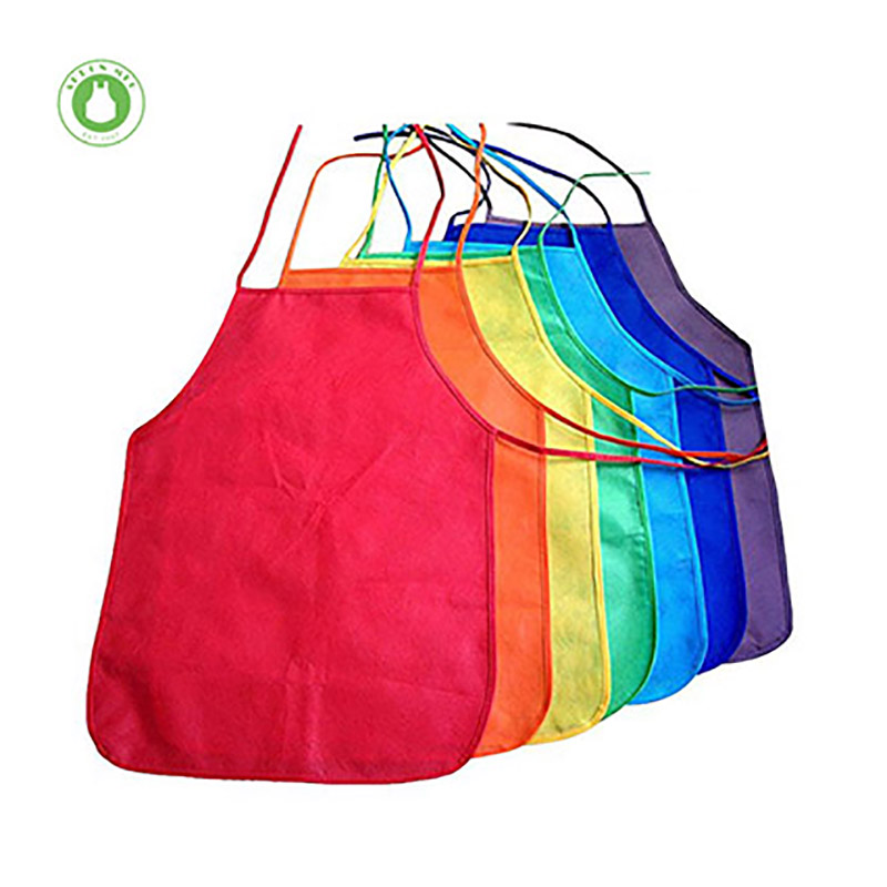 Kids Paint Cooking Non woven Apron Set
