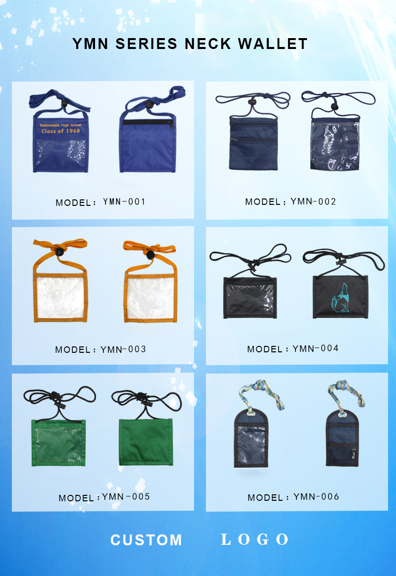 Custom ECO Nylon Work Badge Credential Neck Wallet - APRONMFG